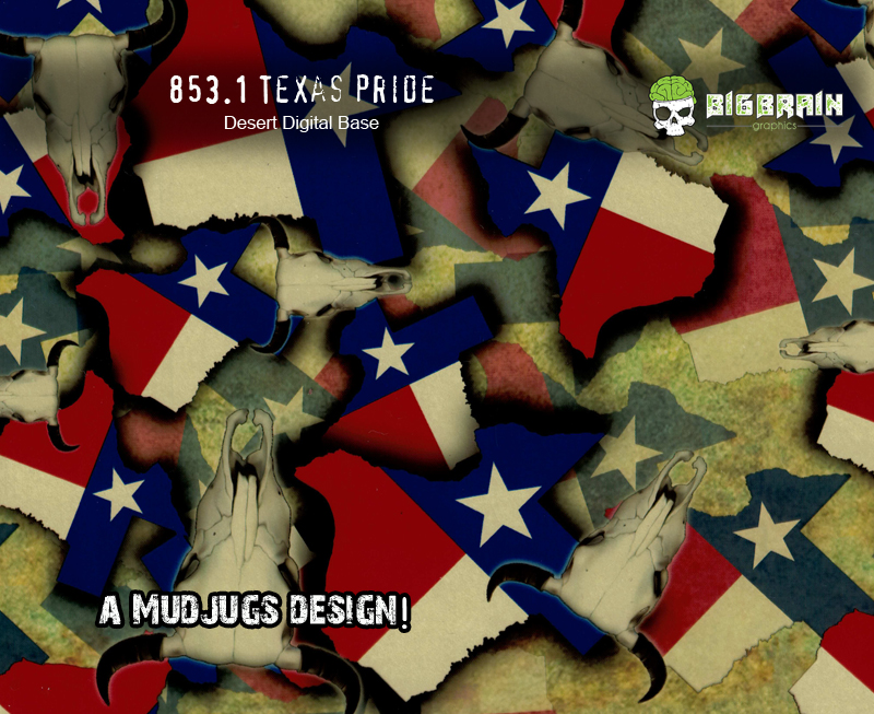 853 Texas Pride Flag Flags Mudjug Design Hydrographics Film Pattern ...