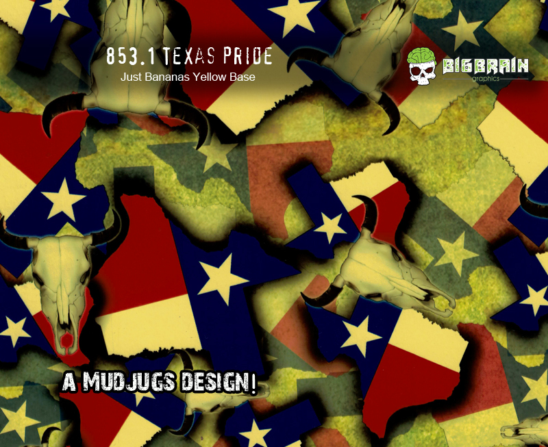 853 Texas Pride Flag Flags Mudjug Design Hydrographics Film Pattern ...