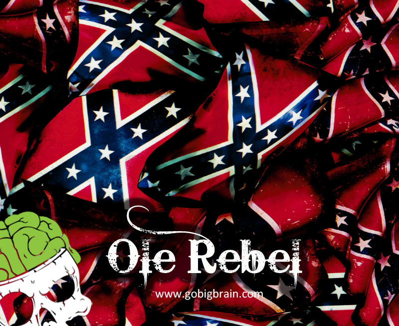 Ole Rebel Confederate Flags Southern Pride Big Brain Graphics ...