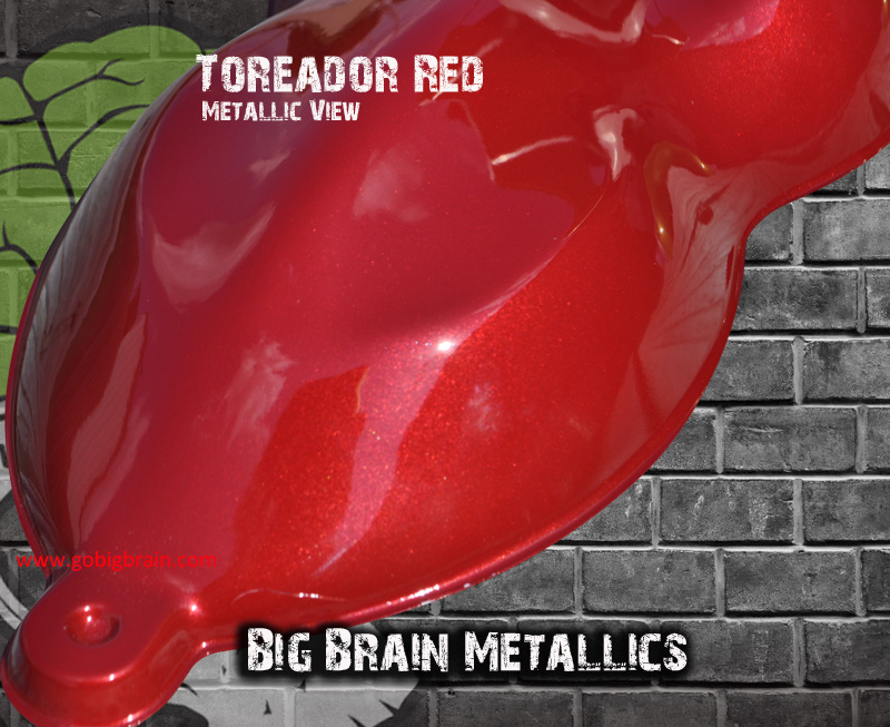 Toreador Red Metallic View L Metallic Color Base Hydrographics Brain ...